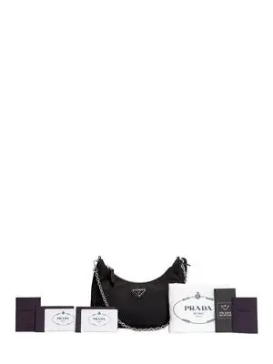FWRD RENEW Prada Re-edition 2005 Re-nylon Shoulder Bag - Black