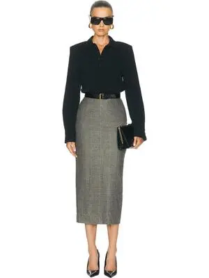 WILLY CHAVARRIA Willy Chavarria Polo Dress In Black Uniform Brown & Black