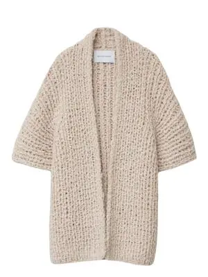 Iris Von Arnim Handknit Jacket Hilja - Alabaster