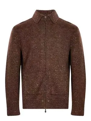 ELEVENTY Zip-up Flecked Sweater