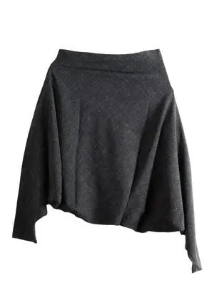 CORTANA Nasa Cross-hatch Boat-neck Blouse - Black
