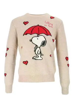 MC2 SAINT BARTH X Peanuts Intarsia-knit Sweater - Neutrals