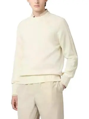 TOD'S Hammer Sleeve Crew Neck Sweater - Neutrals
