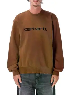 Carhartt Work In Progress Logo-embroidered Sweatshirt - Brown