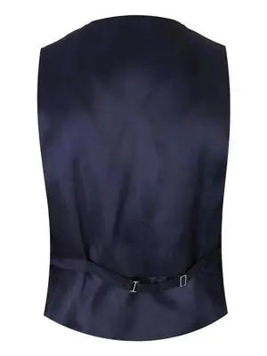 TOMBOLINI V-neck Button-up Waistcoat - Blue
