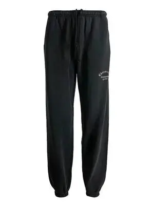 WILLY CHAVARRIA Logo-print Elasticated-cuff Track Pants - Black