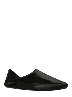 JUDE Floor Pony Hair Slippers - Black