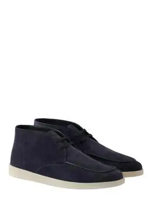 Prada Suede Chukka Boots Blue