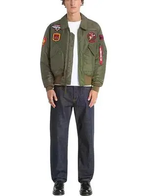 Alpha Industries Cwu-45/p Devils Brigade Bomber Jacket - Green