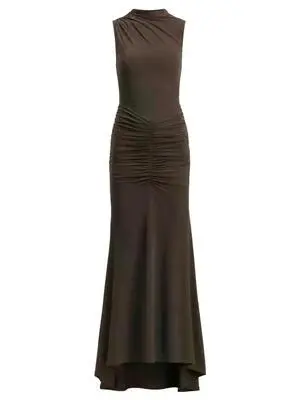 OW Elina Ruched Sleeveless Maxi Dress