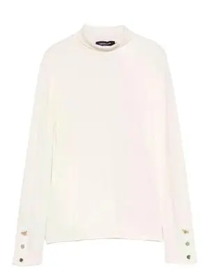 FABIANA FILIPPI Buttoned-cuff Roll-neck T-shirt