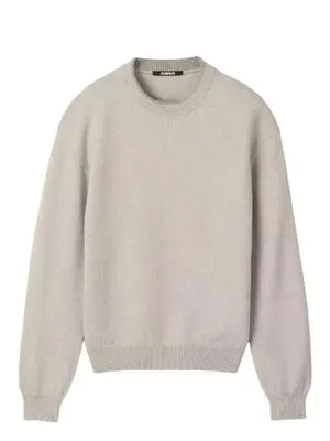 Jacquemus Crew-neck Ribbed-trim Sweater - Neutrals