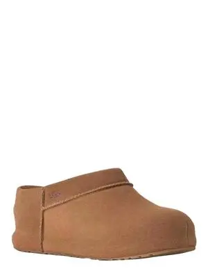 UGG Enwrap Suede Clogs - Brown