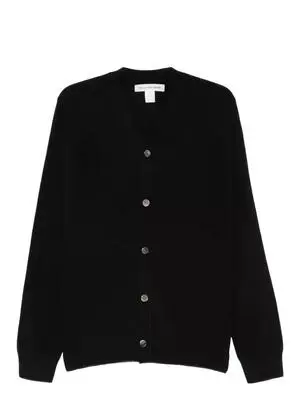 Comme Des Garçons V-neck Button-up Cardigan - Black