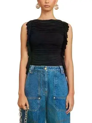 CULT GAIA Nakia Gathered Ruffled Top