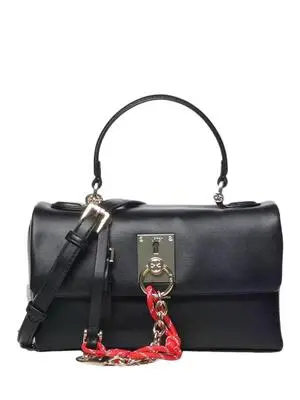 V°73 Chain-link Detail Shoulder Bag - Black