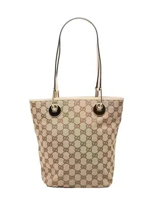 Gucci 2000-2015 Gg Canvas Eclipse Tote Bag - Neutrals