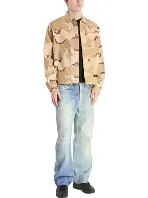 Alpha Industries Chore Camouflage-print Overshirt - Neutrals