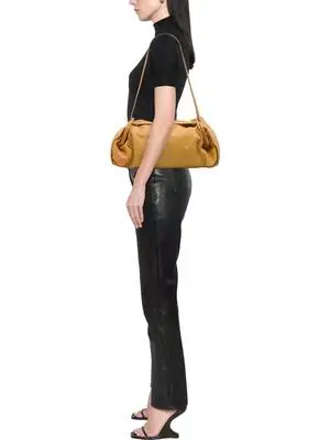 BOTTEGA VENETA 2000-2007 Leather Side Pocket Shoulder Bag
