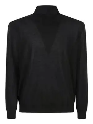 BRETT JOHNSON Fine-knit Turtleneck Sweater - Black
