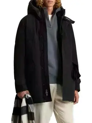 Woolrich Hooded Padded Coat - Black