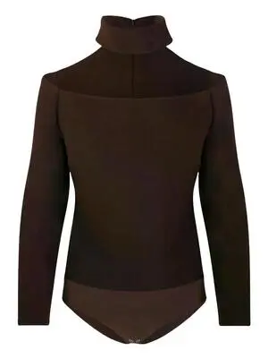 OSCAR THE COLLECTION Aimée Cut-out High-neck Bodysuit