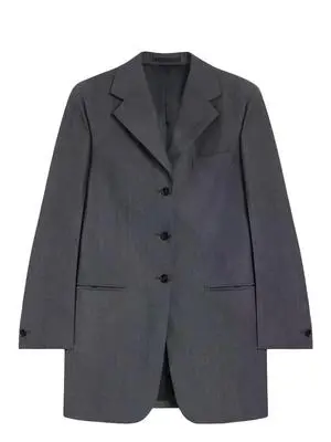 JIL SANDER Fil-à-fil Wool Tailored Jacket
