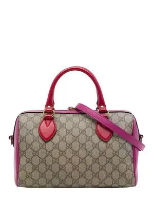Gucci 2016-2026 Small Gg Supreme Satchel - Red