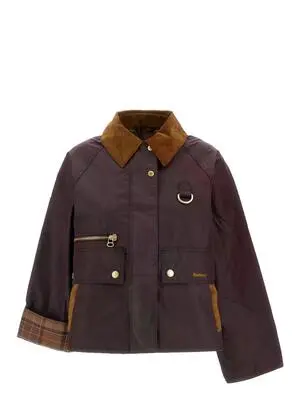 Barbour Cottingham Waxed Corduroy-collar Jacket - Brown