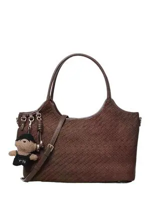 V°73 Woven-effect Shoulder Bag - Brown