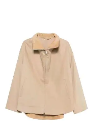 TOTEME Corduroy-collar Zip-up Jacket - Neutrals