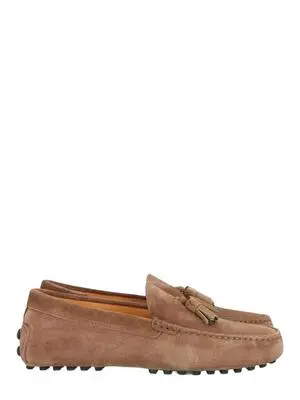 TOD'S Gommino Tassel Loafers Brown