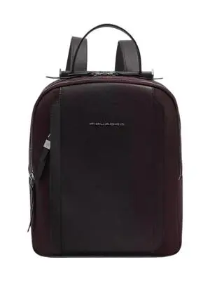 PIQUADRO Logo-plaque Backpack - Brown