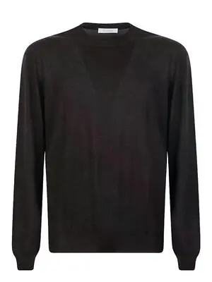 CRUCIANI Crew-neck Knitted Sweater - Brown