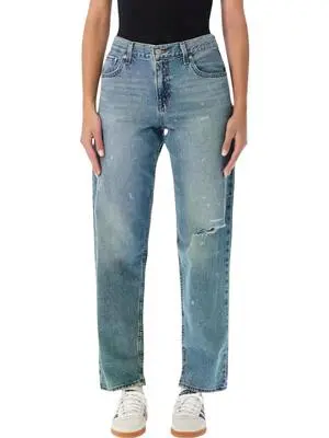 LEVI'S Distressed Cinched-back Jeans