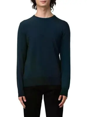 BROOKSFIELD Crew-neck Wool Sweater - Blue