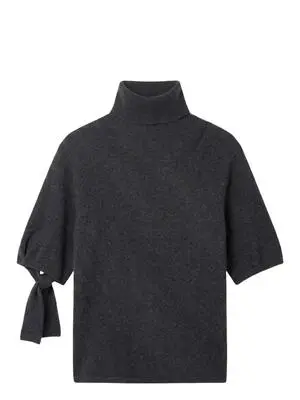 Jacquemus Tie-detail Roll-neck Sweater - Grey