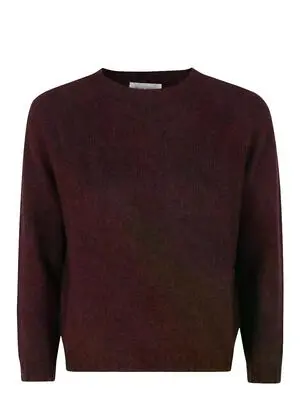 ROBERTO COLLINA Three-quarter Sleeve Wool-camel Jumper - Red