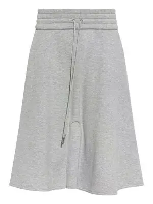 AVAVAV Drawstring Flared Midi Skirt - Grey