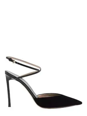 TOM FORD Velvet Wrap-around Pumps Black