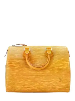LOUIS VUITTON Speedy Handbag Epi Leather 25 Satchel - Yellow