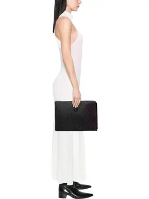 Gucci 2016-2026 Gg Supreme Interlocking G Clutch Bag - Black