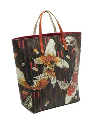 Carolina Herrera Koi Fish-print Tote Bag - Brown