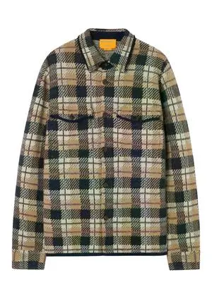 Guest In Residence Check Cashmere Shirt - Neutrals