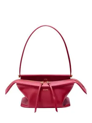 Loewe Small Whisker Leather Tote Bag - Red