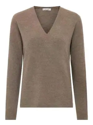 THE ROW Poesis V-neck Sweater - Neutrals