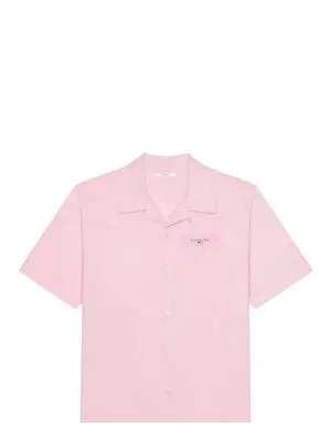 Givenchy Shirt In Poplin With Paris Paint Print - Pink