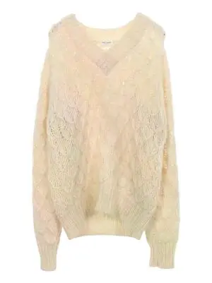 SAINT LAURENT 2010s V-neck Knit Sweater