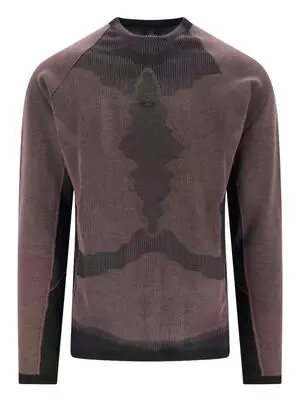 Oakley Abstract-pattern Long-sleeve Sweater - Brown