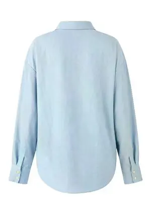 ELEH Twist-detail Shirt - Blue